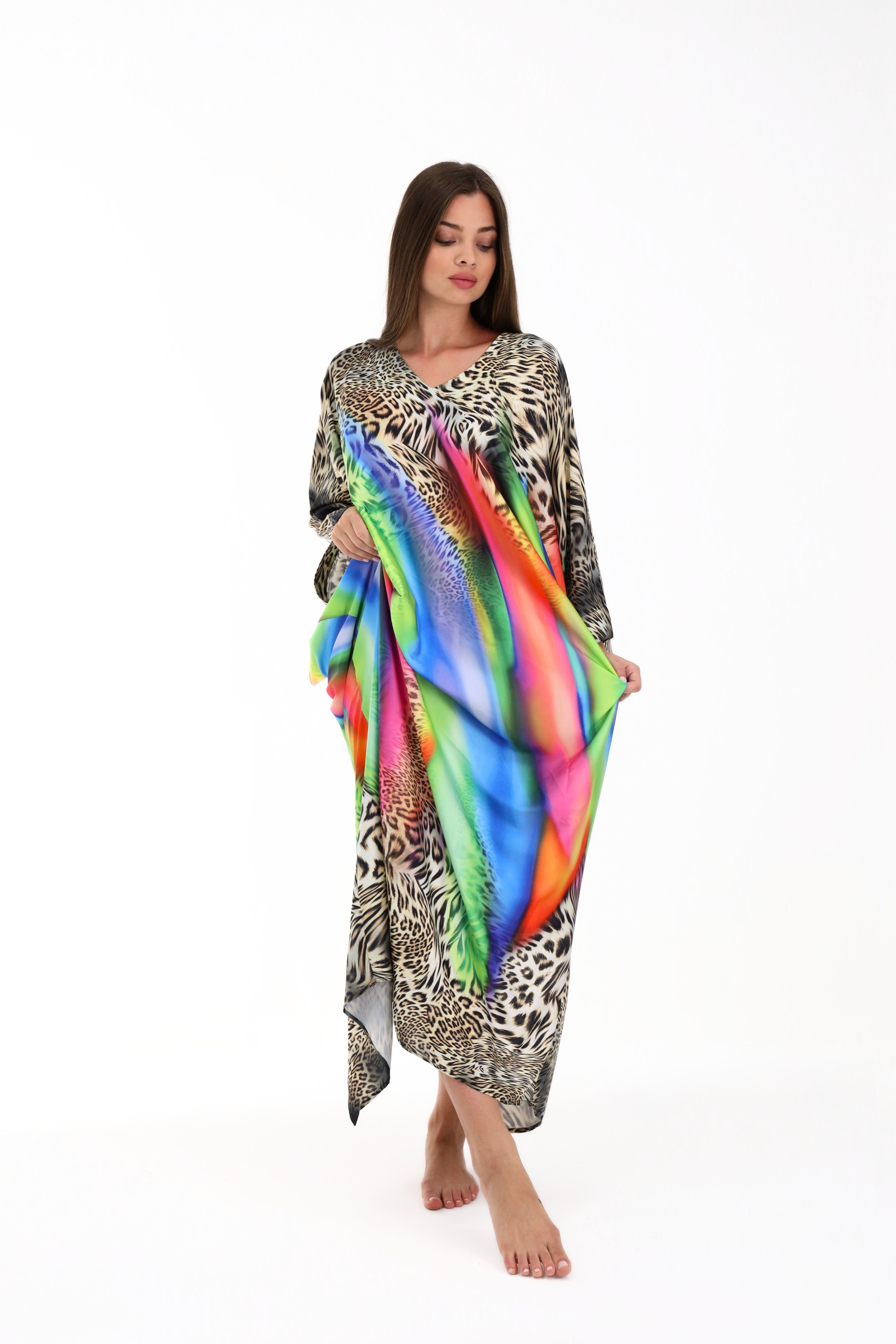 Unapologetic Cheetah Modest Kaftan – Isabela Amie Paris